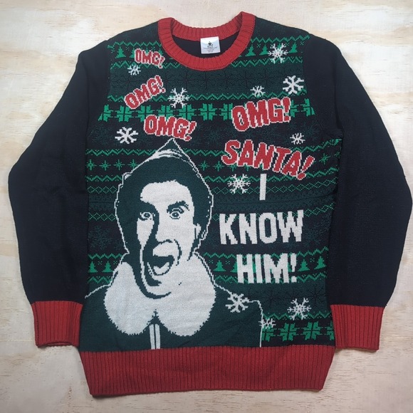 ELF | Sweaters | Elf Ugly Christmas Sweater Mens Large Will Ferrell ...